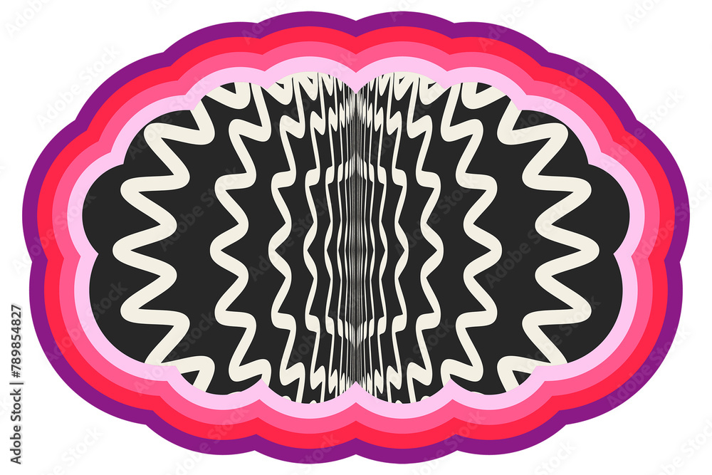 Anxiety png sticker, trippy collage element, transparent background ...