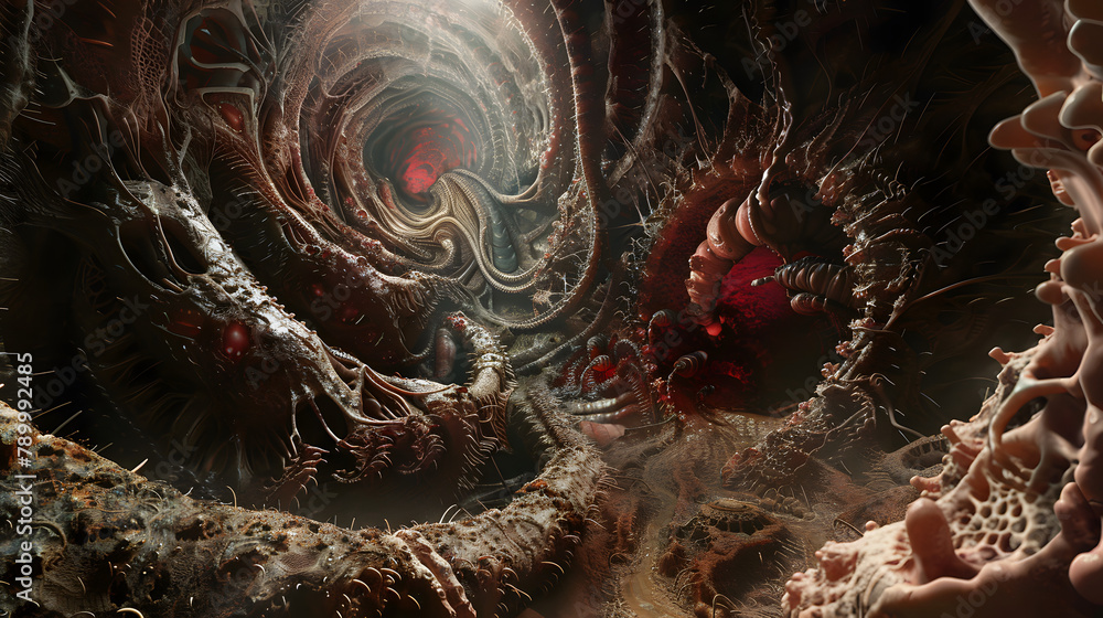 A comprehensive portrayal of the digestive system. underscoring the ...