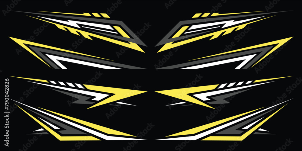 Sport car decal stripes. Speed lines, Sports stripes, racing tuning ...