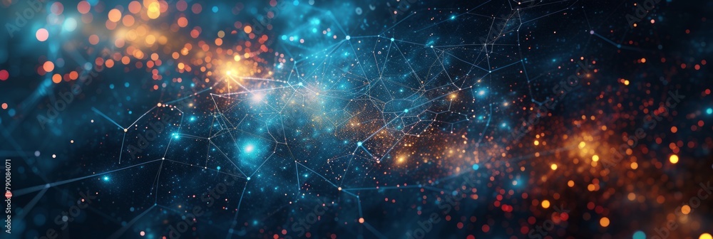 Illustration Stock Big data analysis abstract background portraying a ...