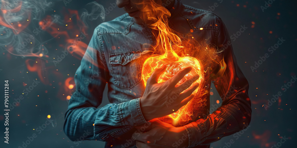 Heartburn Havoc: The Burning Sensation and Acidic Reflux - Visualize a ...