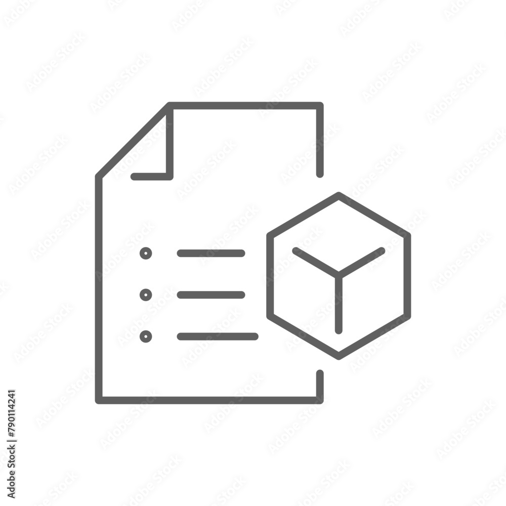 Product specification icon. Simple outline style. Technology ... Product specification icon. Simple outline style. Technology ...