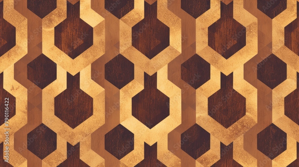 Geometric 2d wallpaper with a cinnamon pattern for a stylish and ...