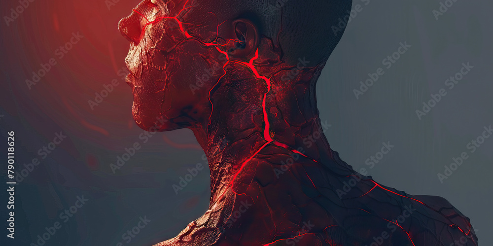 Shingles Suffering: The Rash and Nerve Pain - Visualize a person with a ...