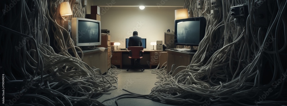 A misunderstood monster trying to set up a home Wi-Fi network, with ...