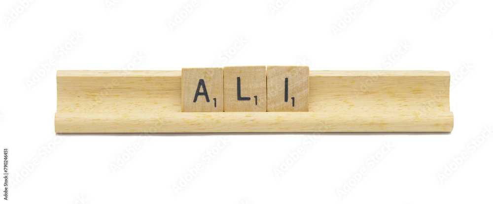 Miami, FL 4-18-24 popular baby girl first name of ALI made with square ...