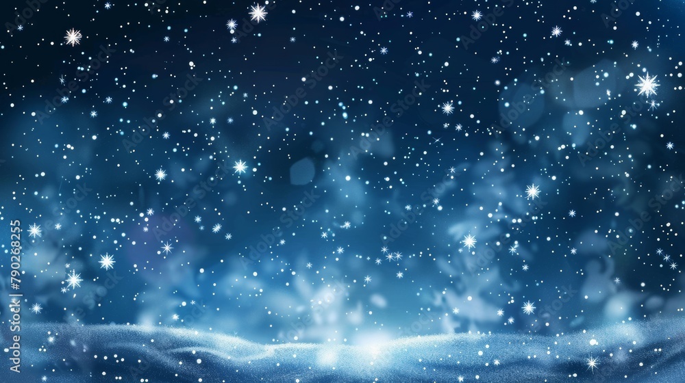 Snowfall texture on transparent background with a night sky background ...