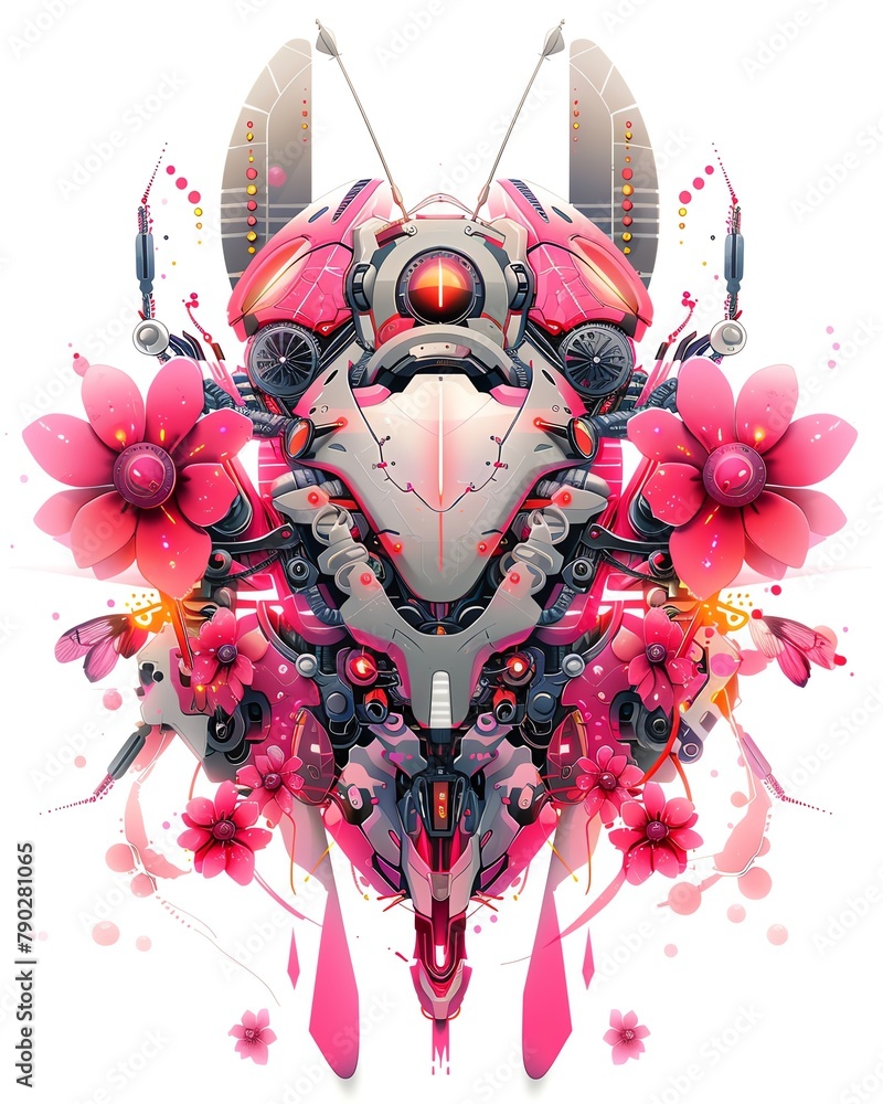 A firefly Aerial elbow drop targeting downwards with a half robot body ...