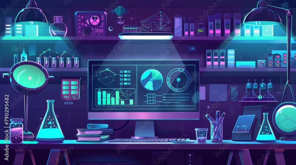 Cartoon banner for software testing. Functional test, methodology ...