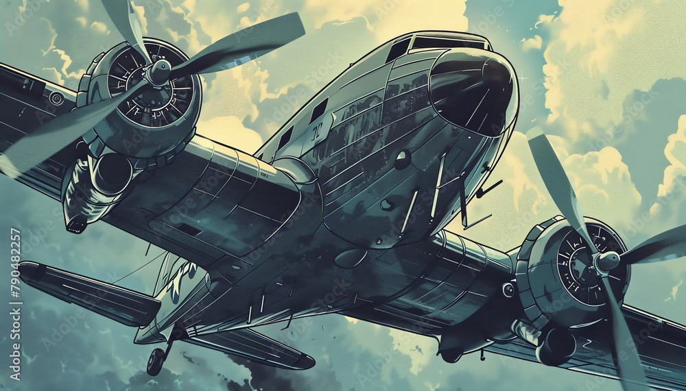 Illustration Stock Explore the thrilling world of aviation milestones ...