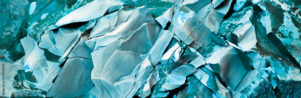 Turquoise and blu natural stone texture. Sedimentary rock is unique for ...