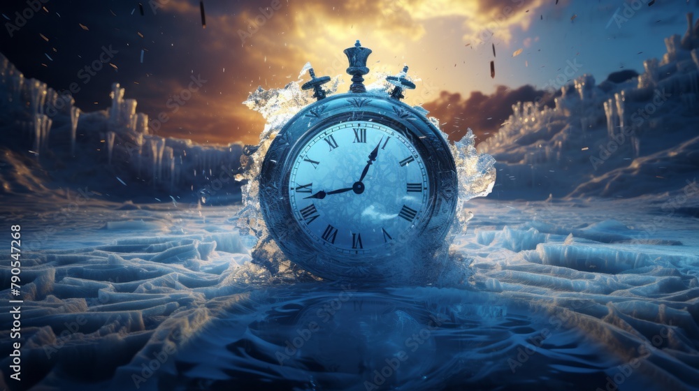 Time travel Technology Background with Clock concept and Time Machine ...