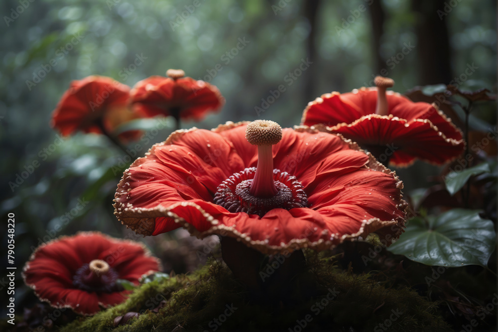 Rafflesia Arnoldii, the corpse flowers, Stinking corpse lily in the ...