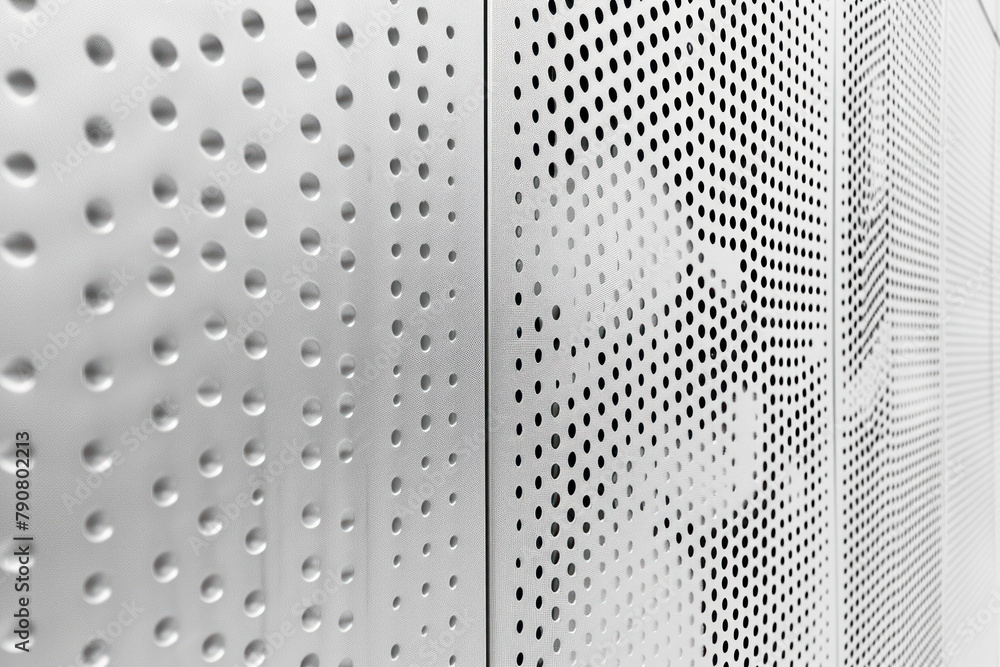 Black and white tone, Exterior architectural detail of aluminium ...