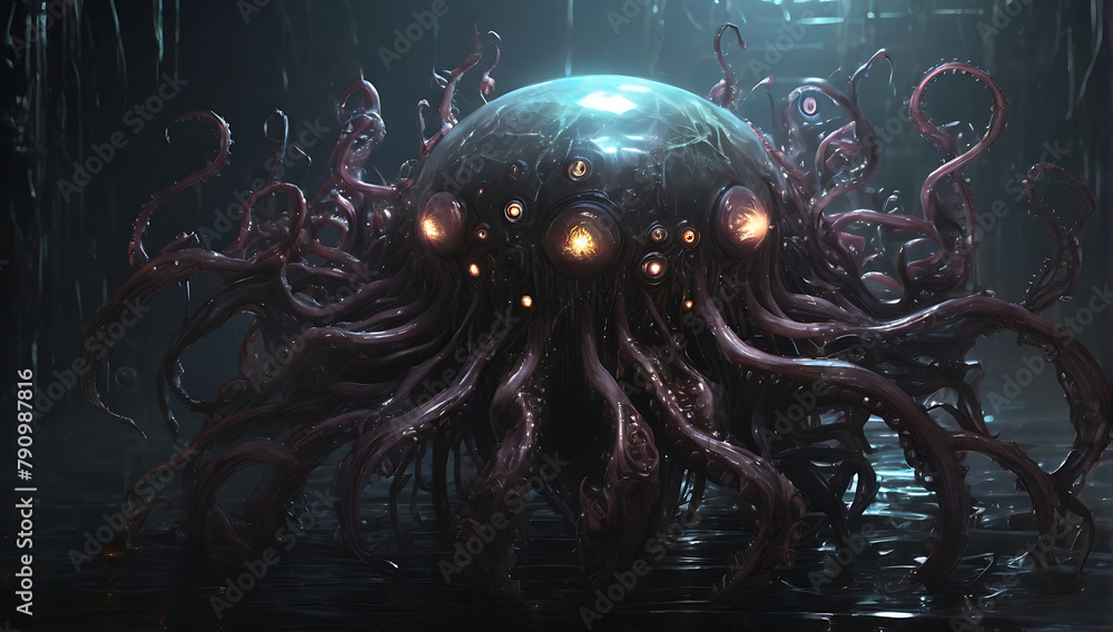 In a twisted eldritch dimension, a Lovecraftian fabled digital pet ...