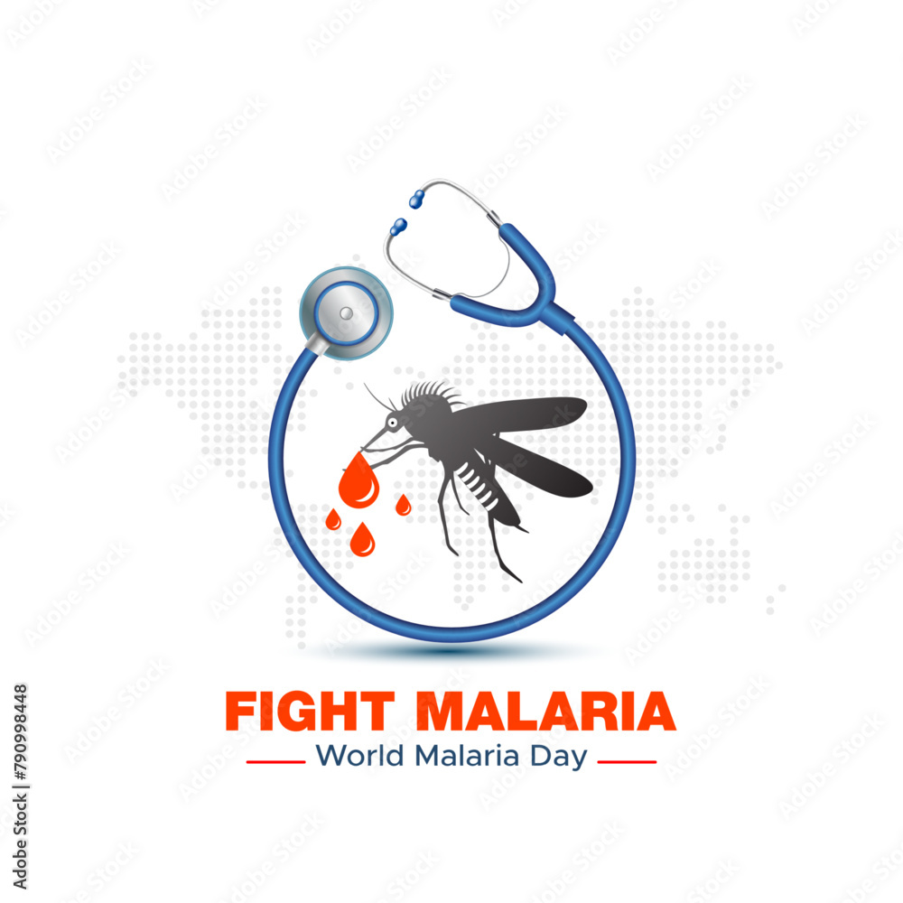 World Malaria day. awareness poster for malaria control and prevention ...