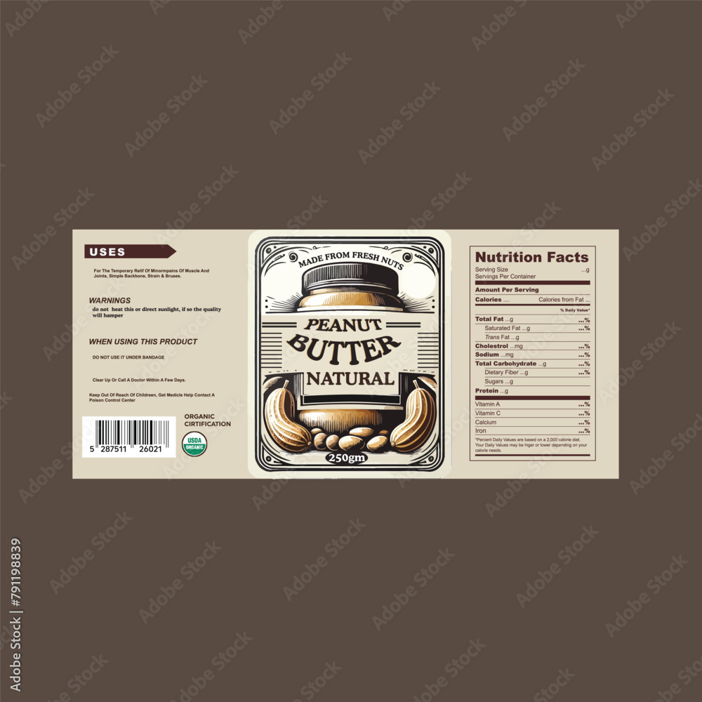 Peanut butter label design free download, peanut butter label design ...