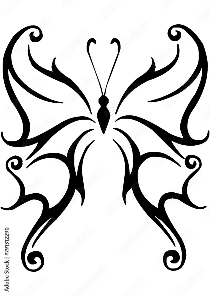 Butterfly Vector SVG Stock Vector | Adobe Stock
