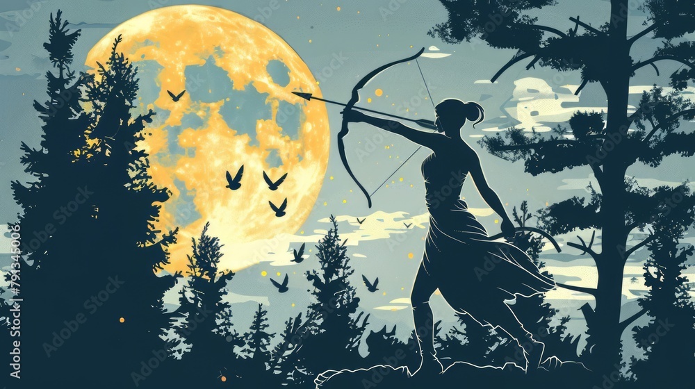 Artemis in Greek religion is the goddess of wild animals, the hunt ...