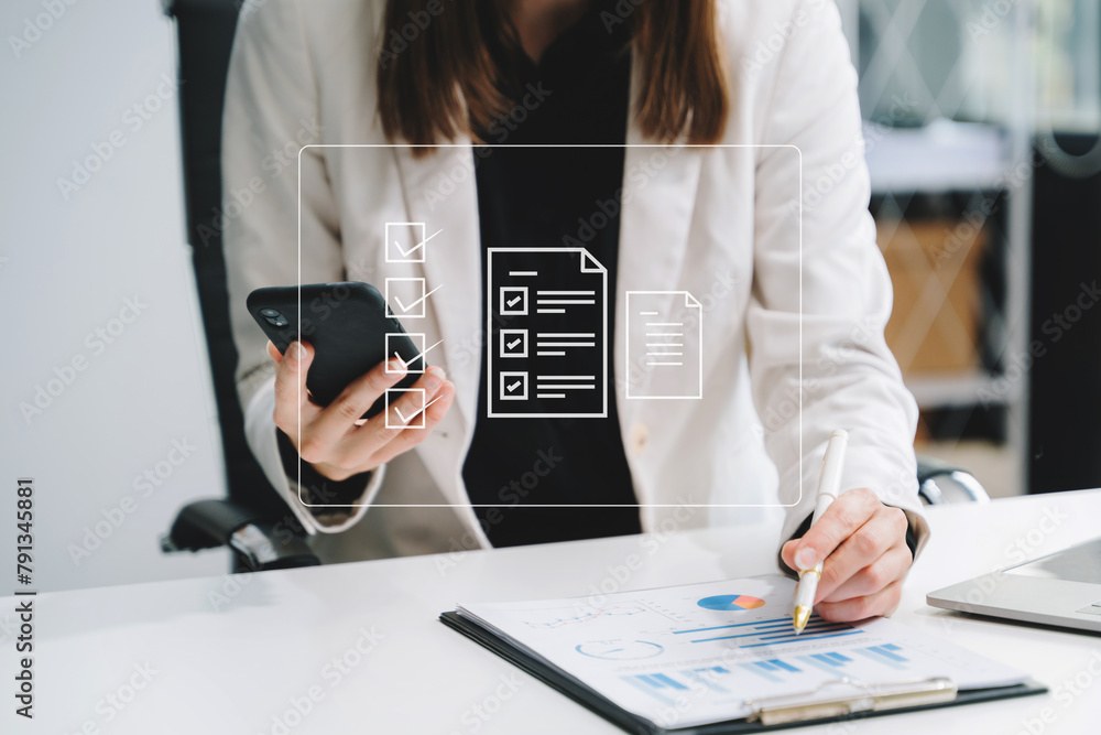 Checklist and filling survey form online. Document management system ...