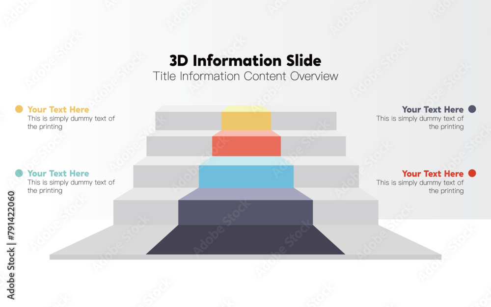 Vector graphic infographic color chart information visualization column ...