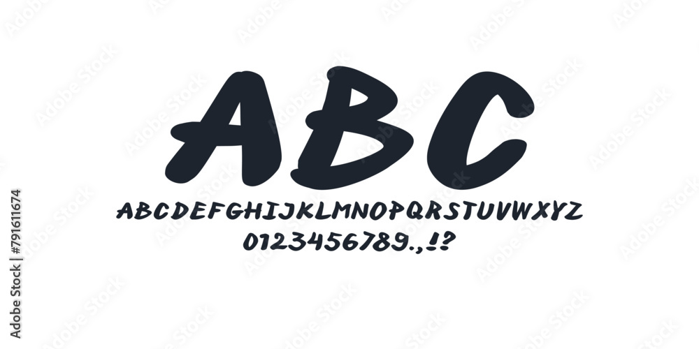 Modern alphabet font. Capital letters of the Latin alphabet. Vector ...