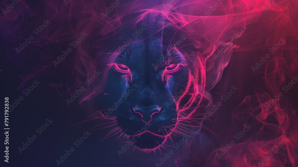 Amazing puma background HD wallpaper Stock Illustration | Adobe Stock