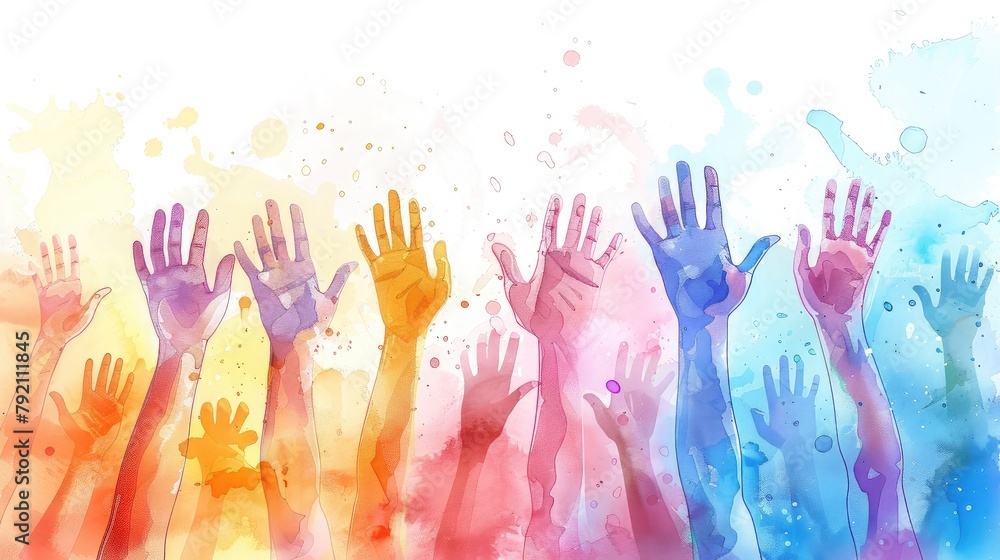 banner background National High Five Day theme, and wide copy space ...