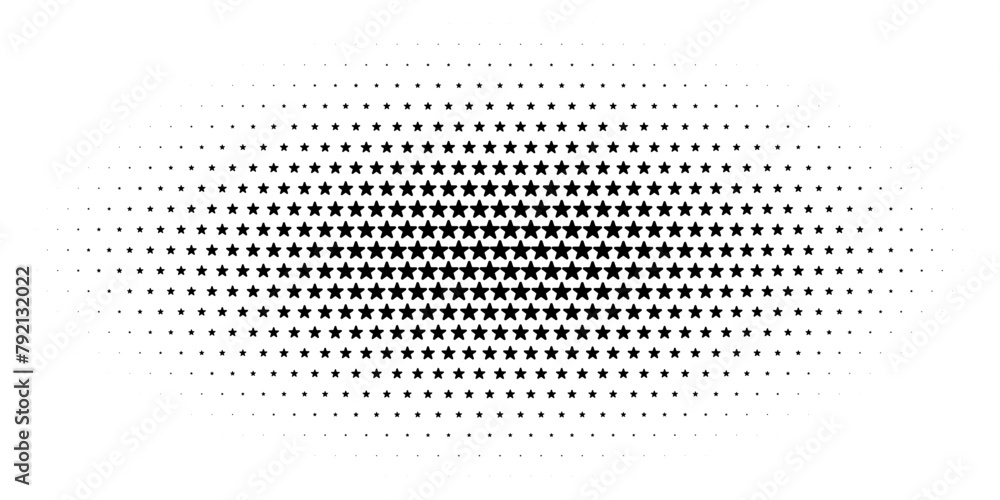 Star Shape with Halftone Dots Effects, vector background Stock Vector ...