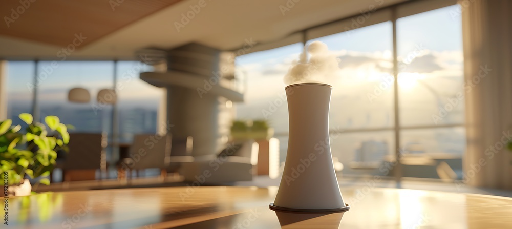 Cutting-edge Nuclear Reactor Technology: Ultra Wide Banner Illustrating ...