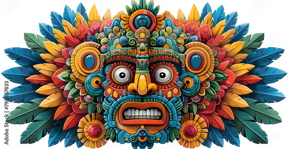 Tolteca god Quetzalcoatl ( The Feathered Serpent god, associated with ...