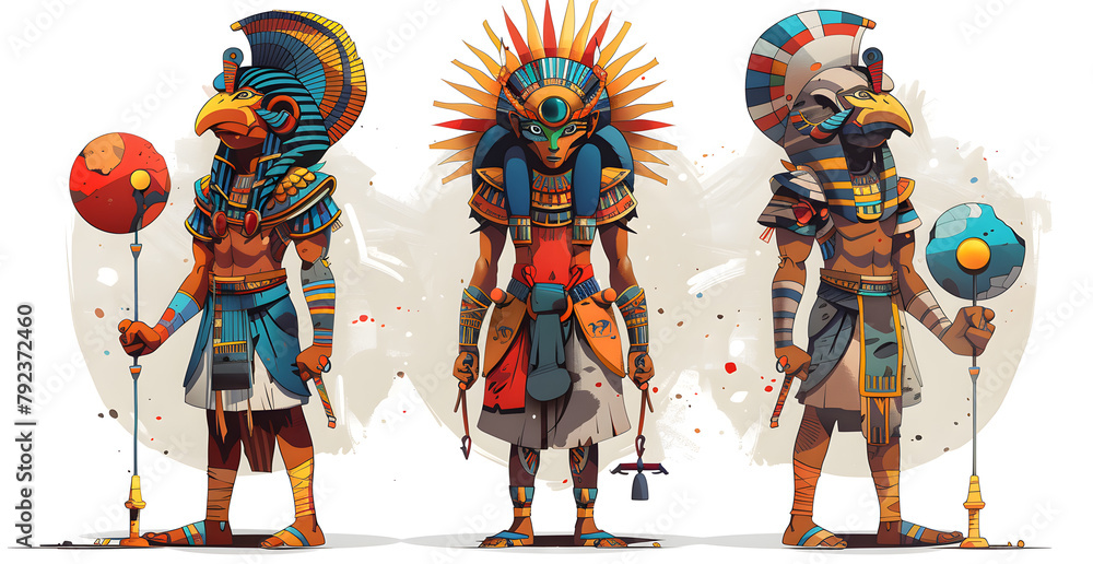 ภาพประกอบ Stock Egyptian god Ra Re( The sun god and one of the most ...