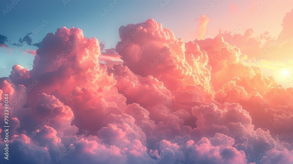 clouds background in soft warm pastel and neutral colors aesthetic ...