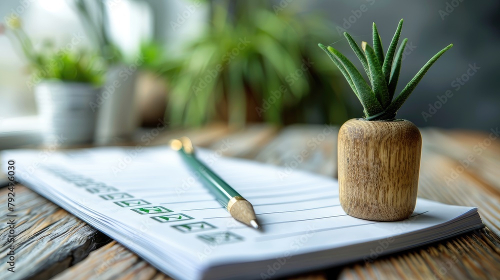 checklist check list document paper check list and to do list with green checkboxes concept of ...