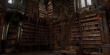 A library in a medieval castle Бесплатная фотография - Public Domain ...