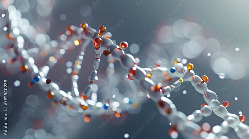Original name(s): 3D model of a DNA double helix with detailed ...