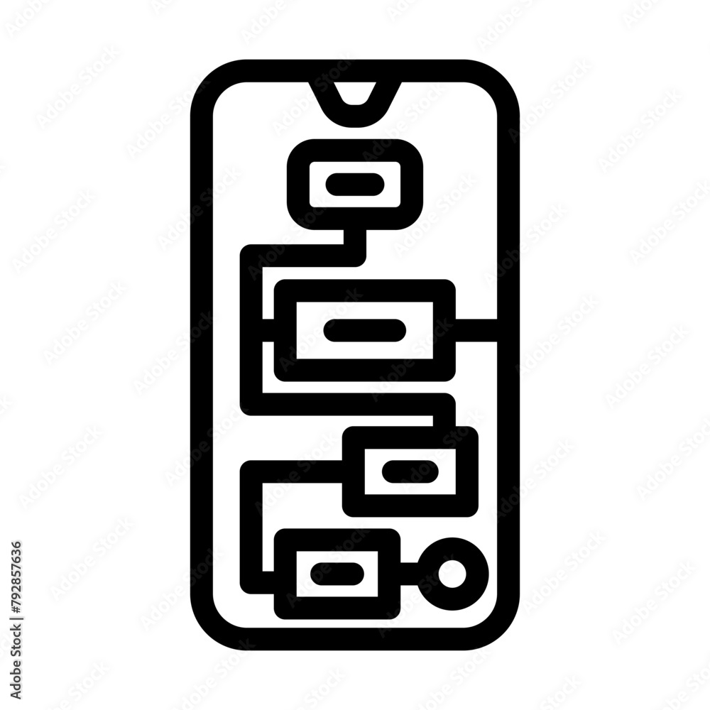 user flow ux ui design line icon vector. user flow ux ui design sign ... user flow ux ui design line icon vector. user flow ux ui design sign ...