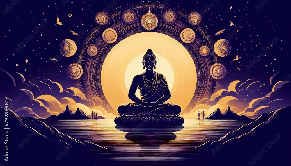 Buddha Purnima, Vesak Day, Buddhism, Buddha Jayanti Banner for Social ...