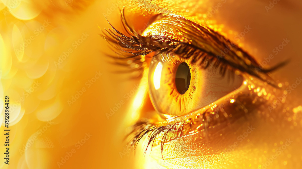 Explore the world through the eyes with this captivating close-up ...