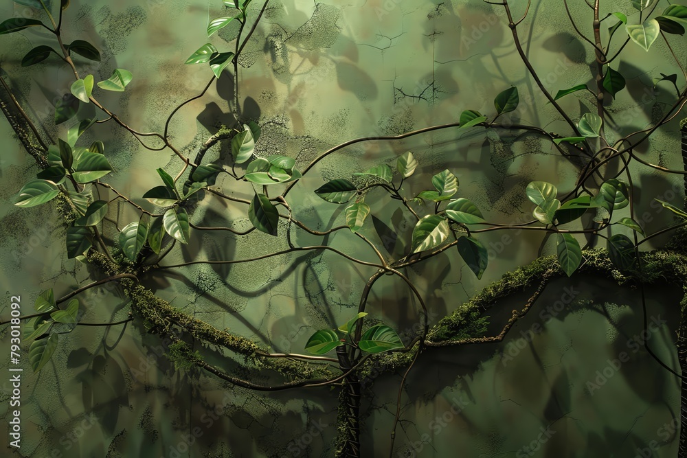 Genetically modified vines with heatresistant leaves creep across the ...