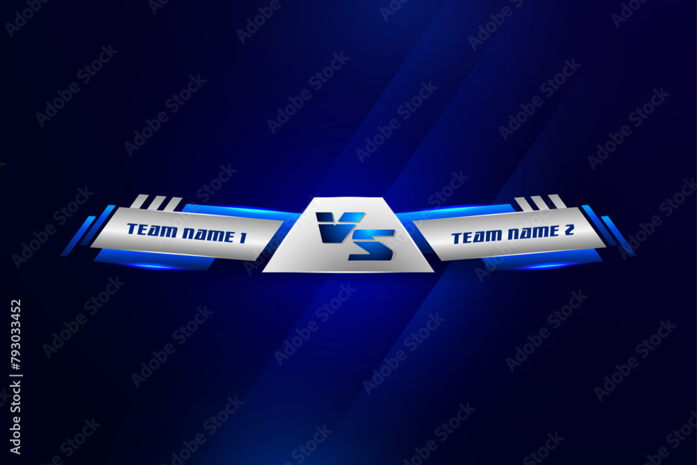 vs versus battle screen banner for comparison futuristic and lower ...
