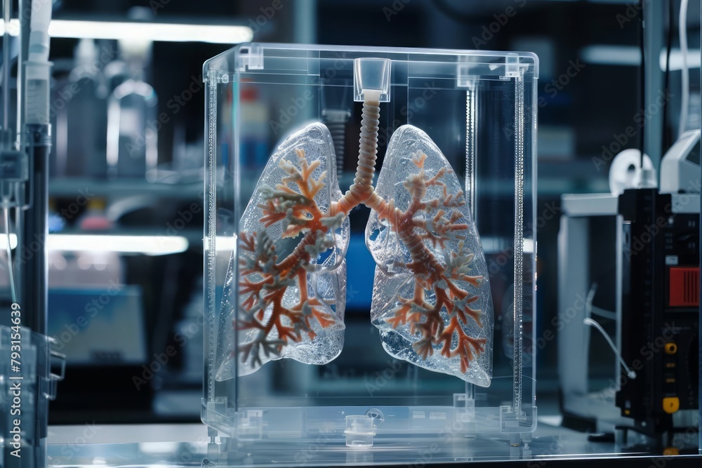 Researchers use 3D models of the lungs to visualize and study the ...