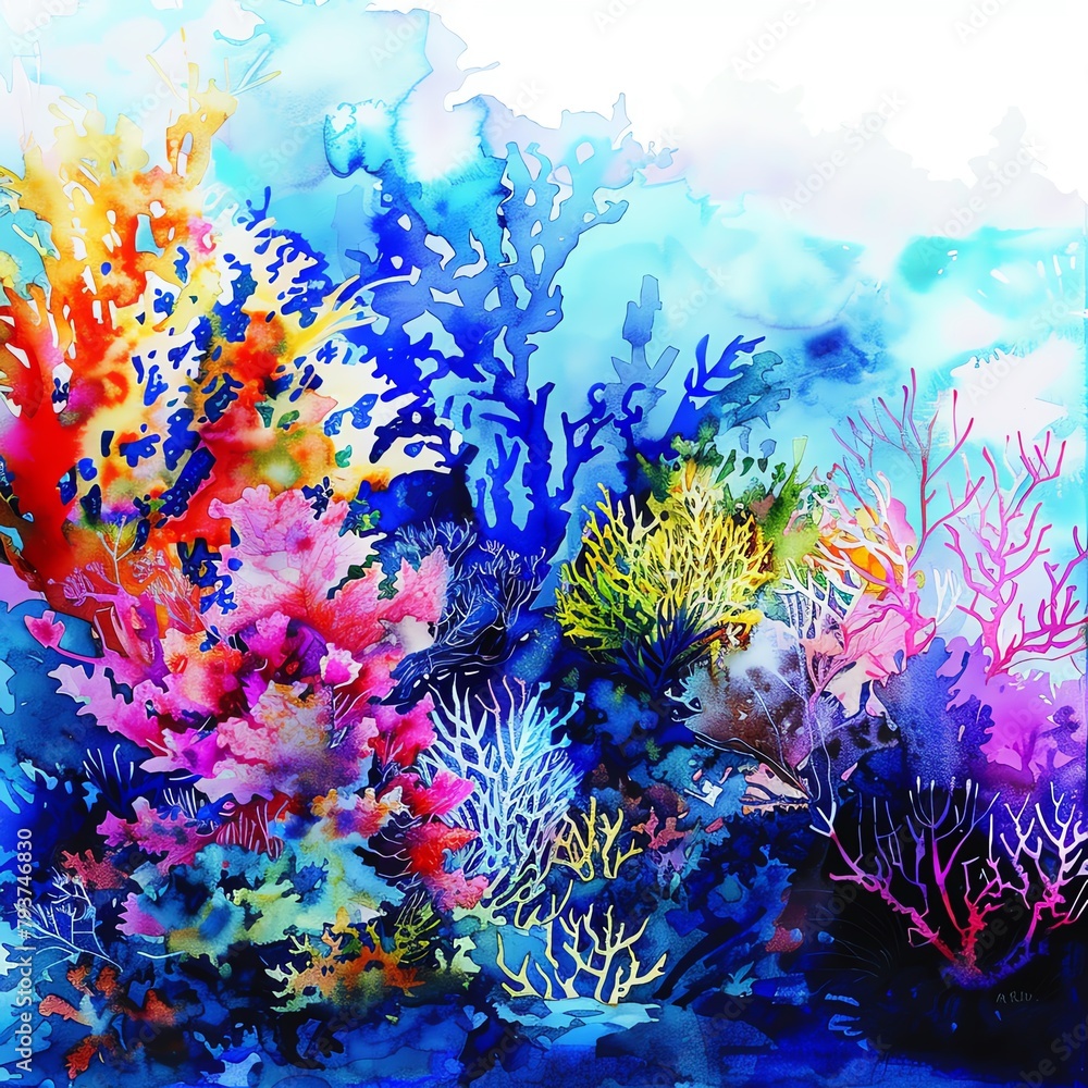 Capture the elegance of underwater worlds with a minimalist design ...