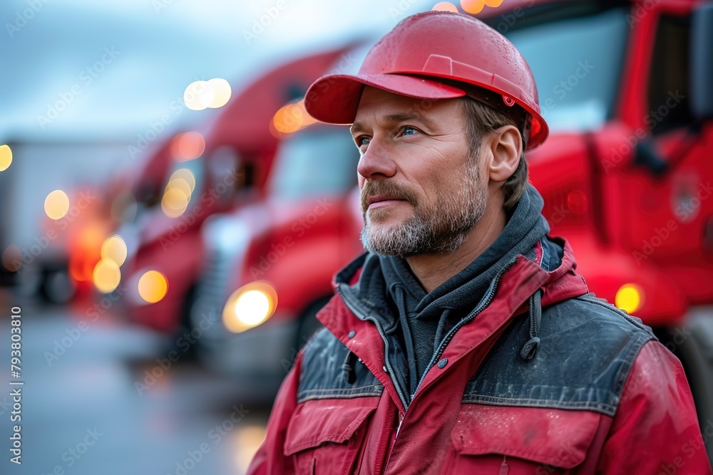 Truck Driver's Load Verification Scenes depicting the verification ...