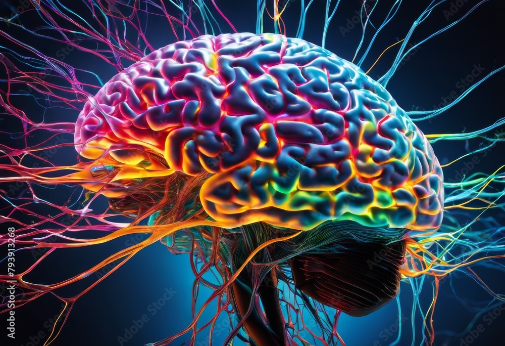 Ilustración de Stock illustration, illustrating complexity human brain ...