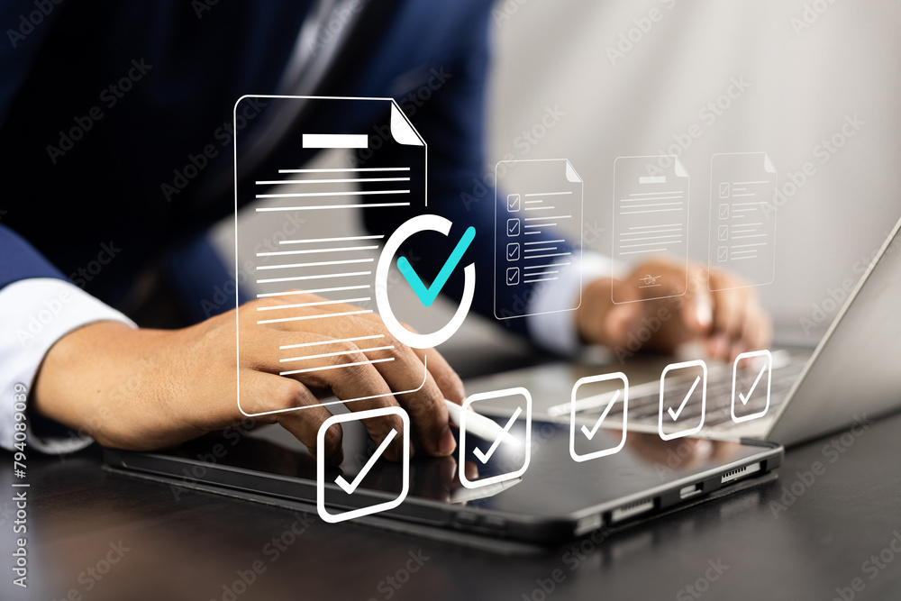 Business performance monitoring and evaluation concept, Take an ...