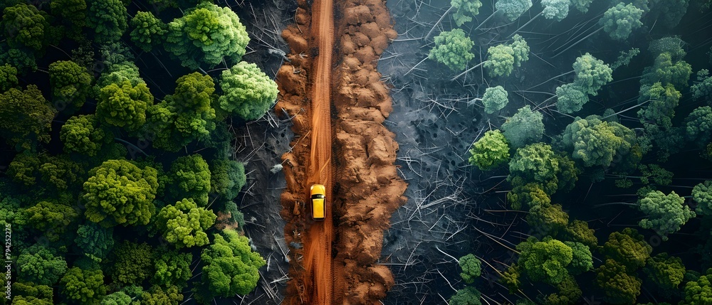 Deforestation causes permanent damage to the environment harming ...