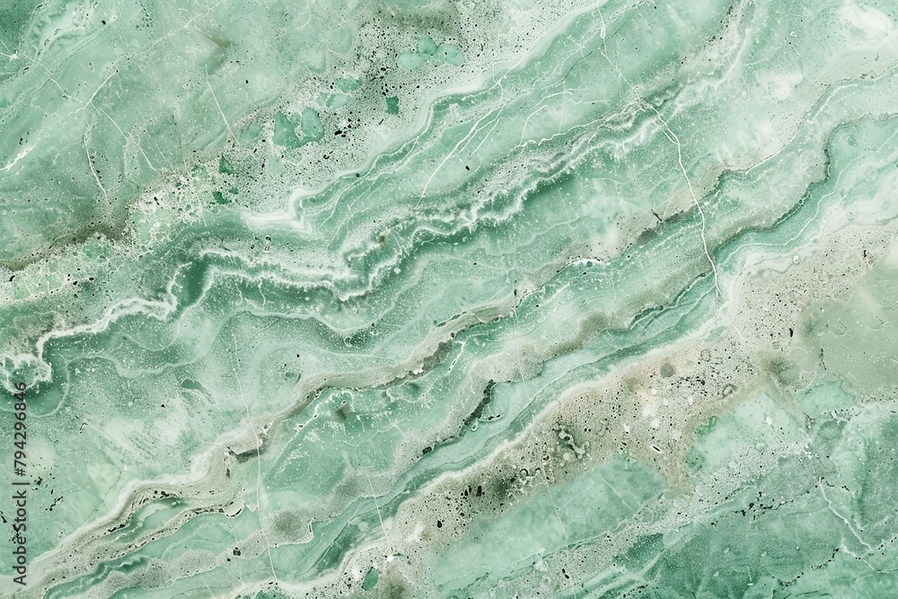 Green stone texture background with beautiful soft mineral veins ...