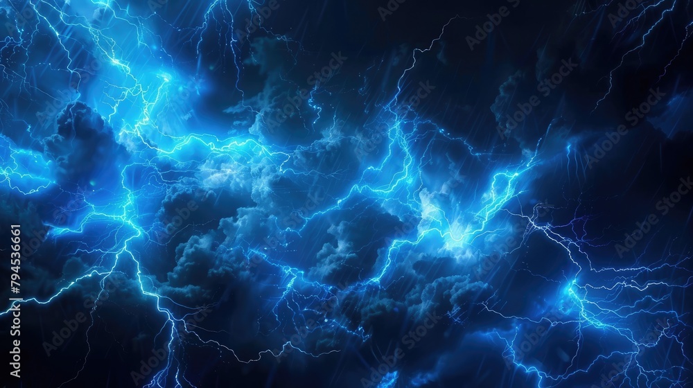 blue lightning background Stock Photo | Adobe Stock