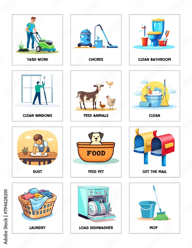 Kids Daily Routine Cards,Daily Checklist for Toddlers,Chore Chart for ...